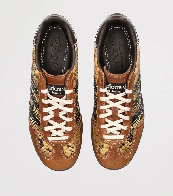 Adidas X Wales Bonner Snake Effect Sneakers - Brown