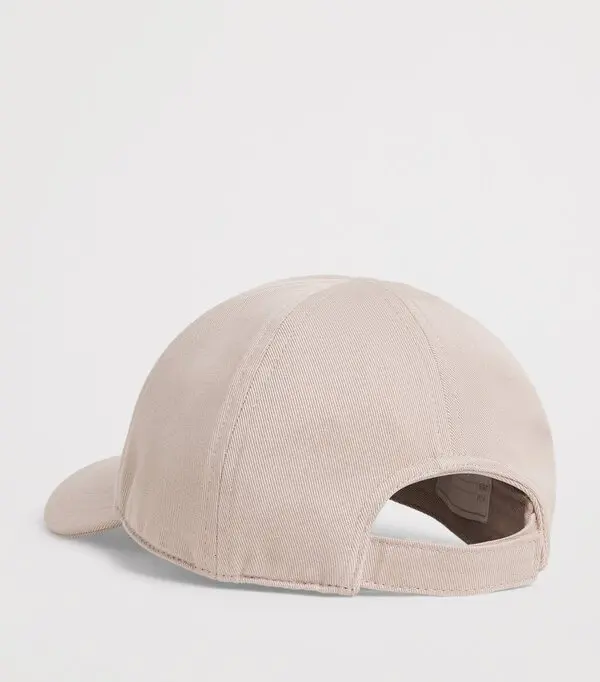 Eleventy Embroidered Logo Baseball Cap - Beige
