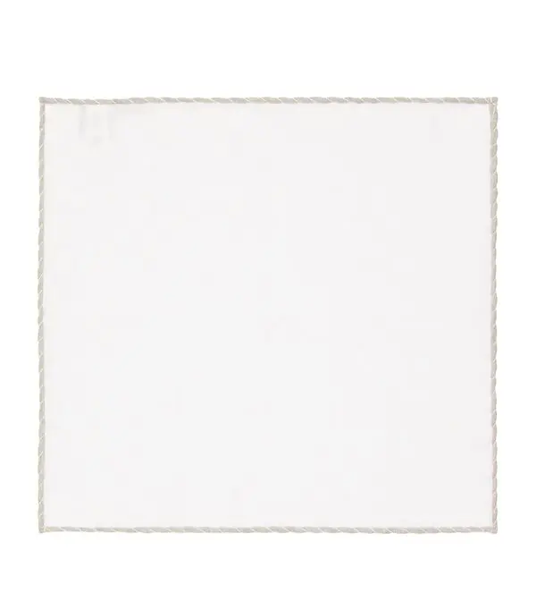 Eleventy Linen Pocket Square - Ivory
