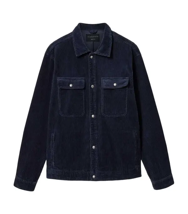 ALLSAINTS Corduroy Castleford Overshirt - Blue