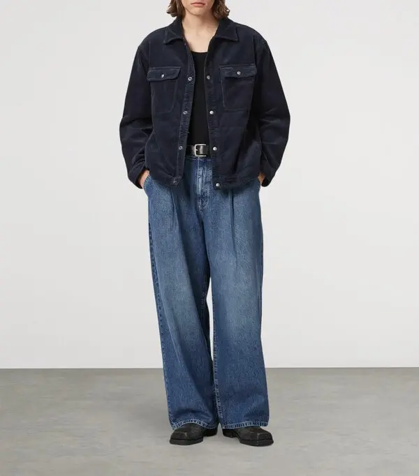 ALLSAINTS Corduroy Castleford Overshirt - Blue