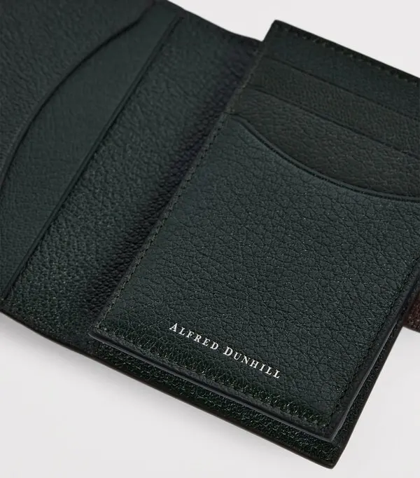 Dunhill Small Leather Alfred Business Card Case - Brown