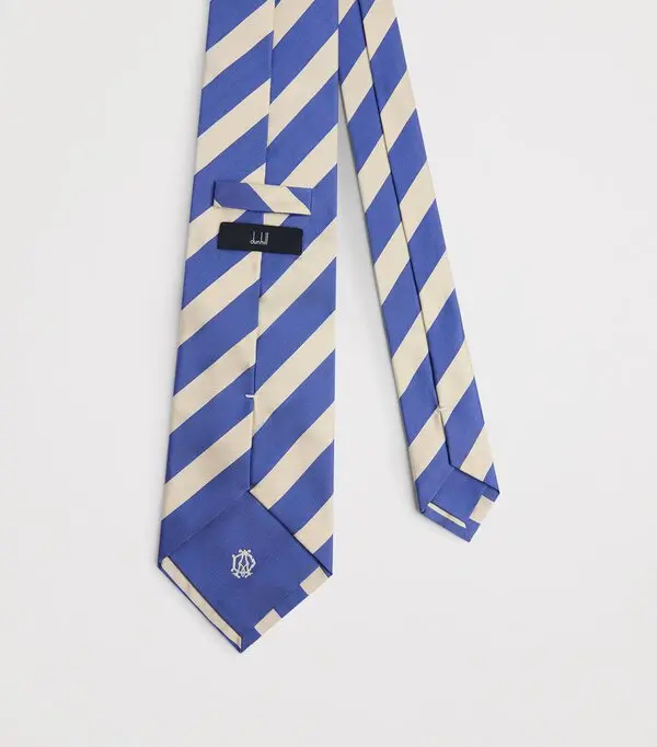 Dunhill Mulberry Silk Stripe Neck Tie