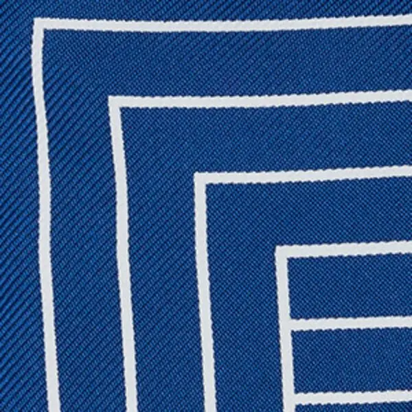 Dunhill Mulberry Silk Stripe Pocket Square - Blue