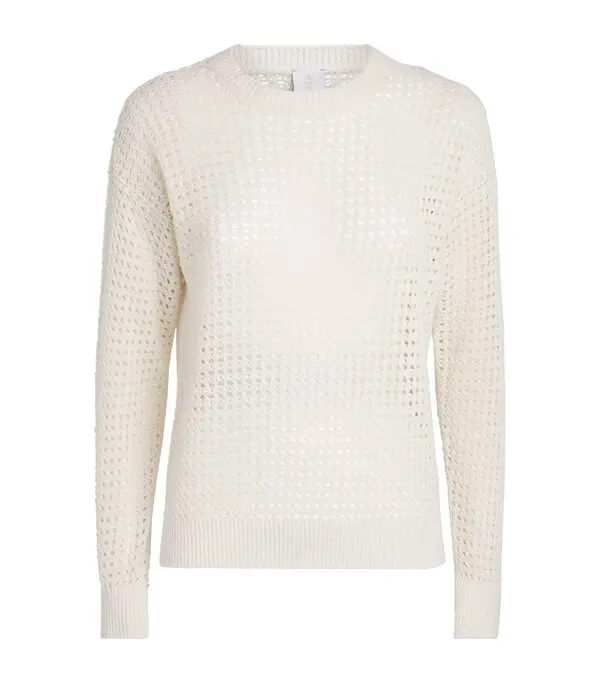 Eleventy Silk Open-knit Sweater