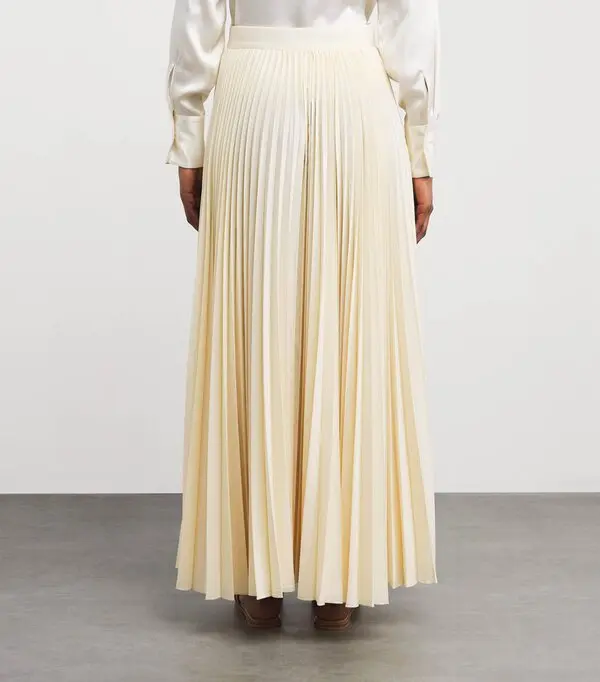 Eleventy Pleated Maxi Skirt - Beige