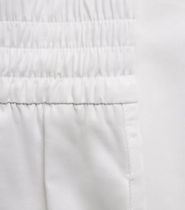 Eleventy Elasticated Waist Straight Leg Cropped Trousers