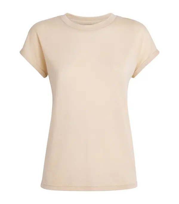 Eleventy Metallic Thread T-shirt - Beige