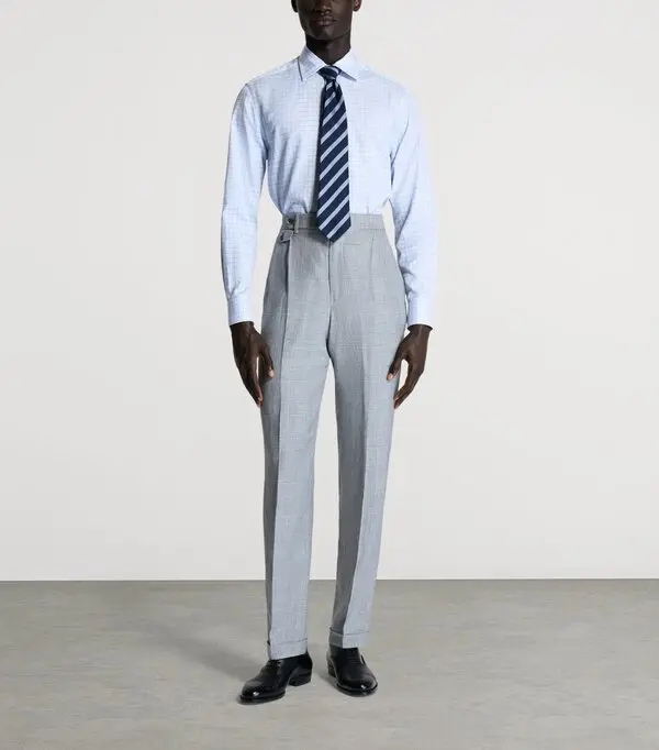 Dunhill Prince Of Wales Check Tailored Trousers