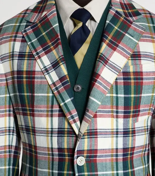 Dunhill Madras Check Blazer