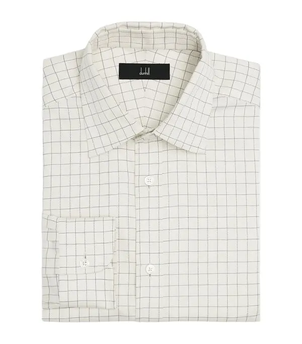 Dunhill Cotton Check Shirt - Yellow