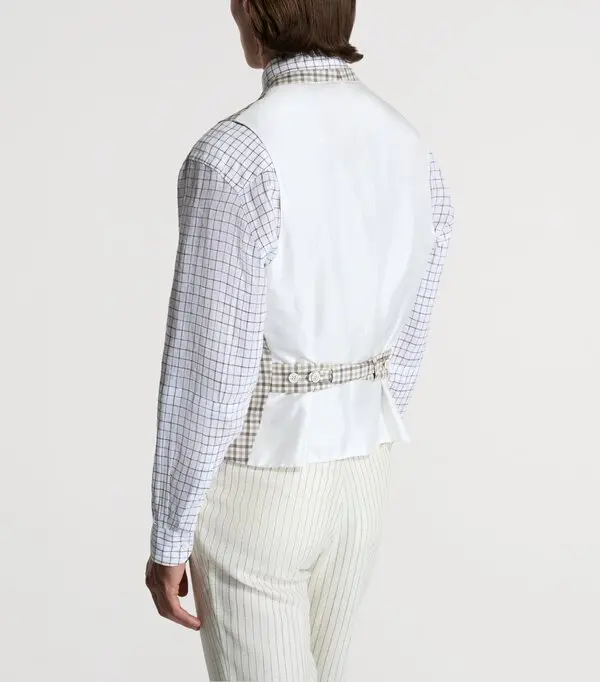 Dunhill Check Single-breasted Waistcoat