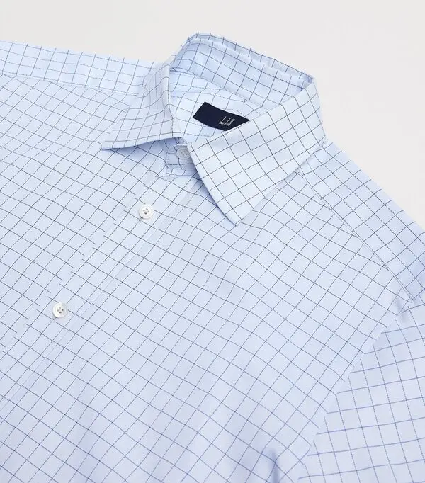 Dunhill Cotton Check Shirt - Blue