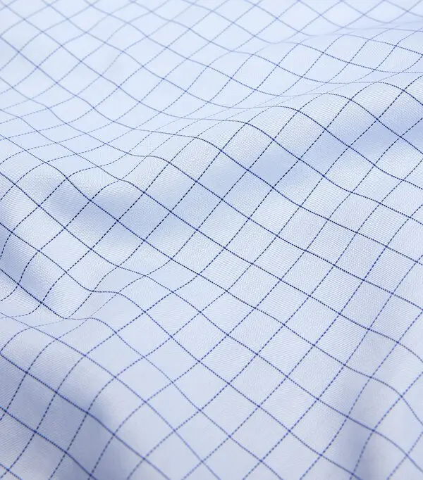 Dunhill Cotton Check Shirt - Blue