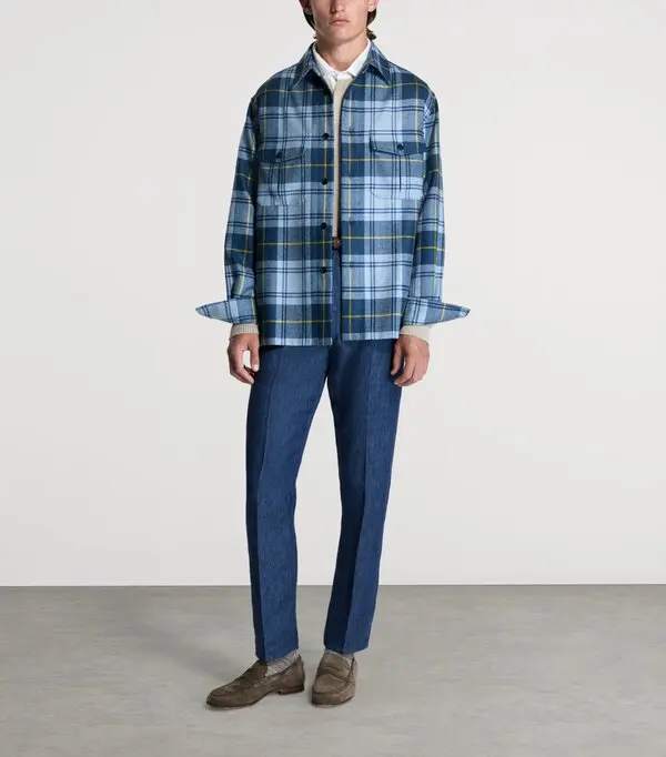 Dunhill Cashmere Check Shirt