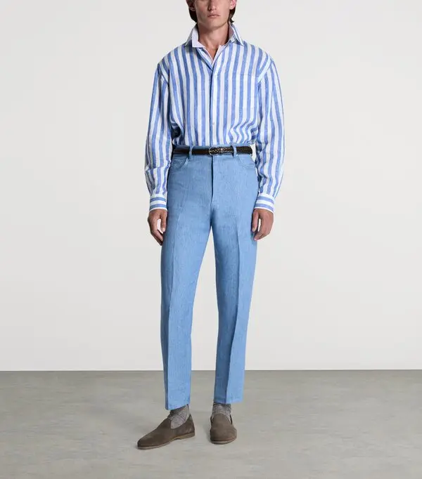 Dunhill Linen Stripe Shirt