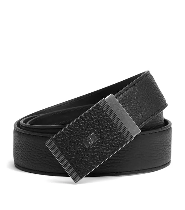 Dunhill Grained Leather Belt - Black