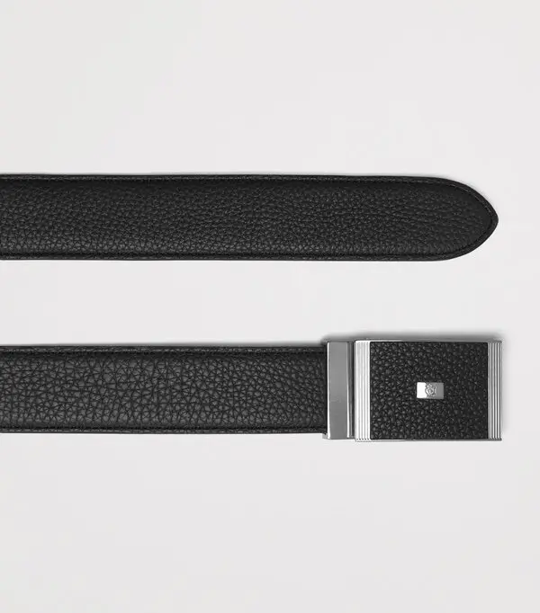 Dunhill Grained Leather Belt - Black