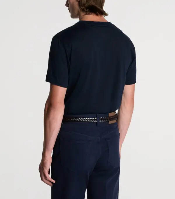 Dunhill Linen-cotton T-shirt