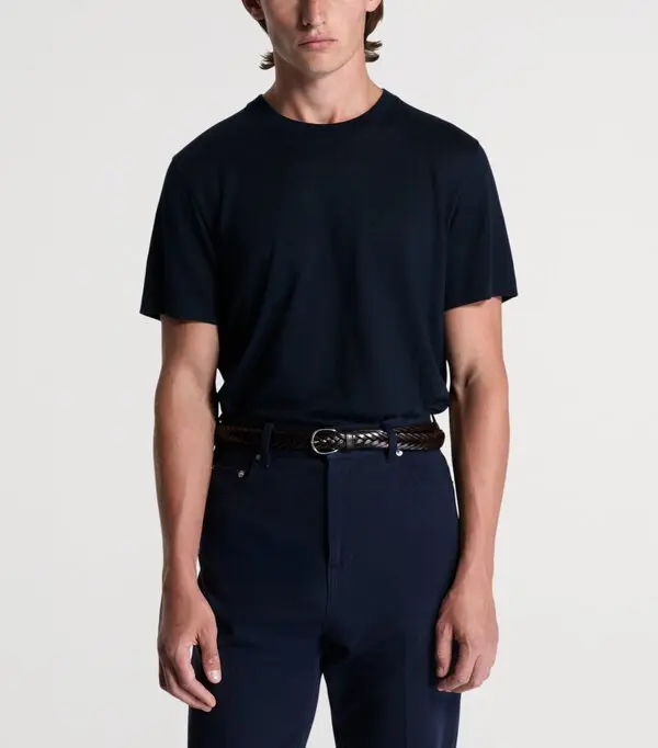 Dunhill Linen-cotton T-shirt