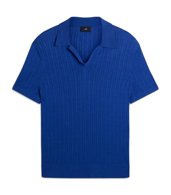 Dunhill Cotton-mulberry Silk Polo Shirt