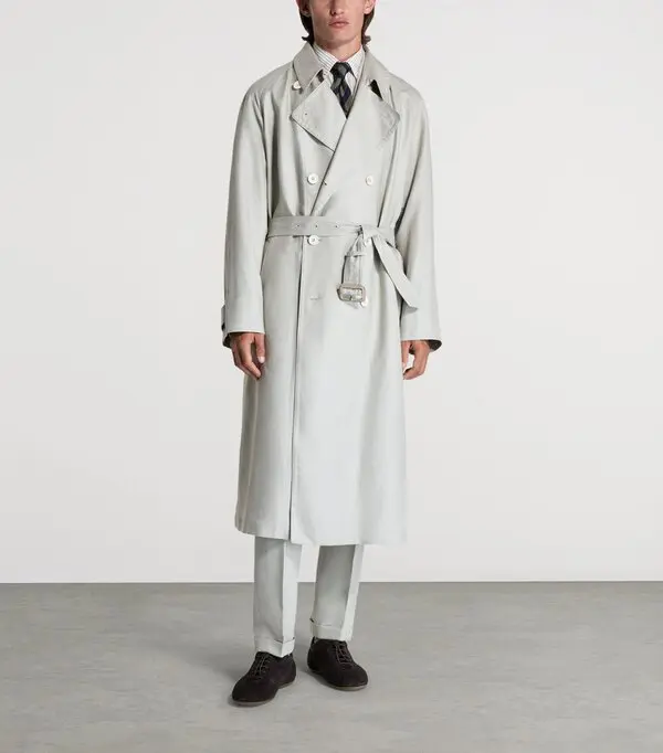 Dunhill Linen Archive Trench Coat