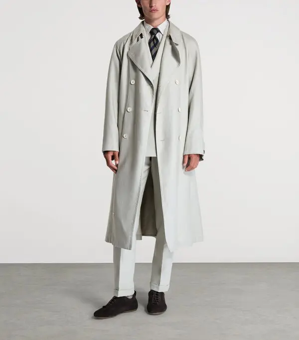 Dunhill Linen Archive Trench Coat