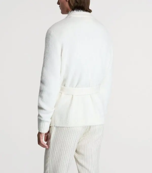 Dunhill Cashmere-blend Belted Cardigan