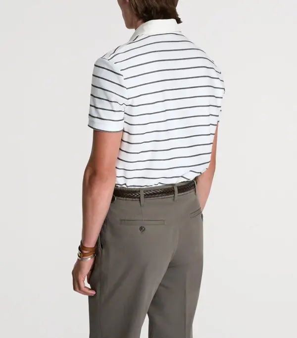 Dunhill Stripe Polo Shirt - Brown