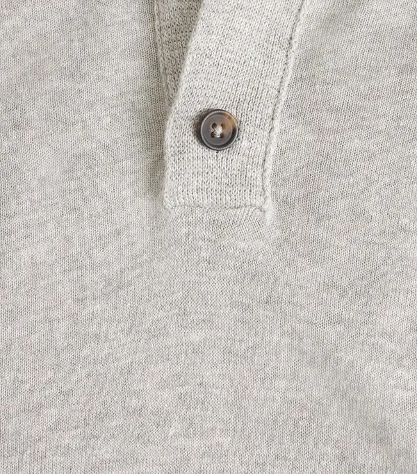 Eleventy Linen-cotton-cashmere-silk Polo Shirt