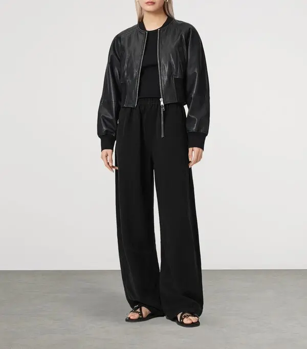 ALLSAINTS Lyocell-linen Jet Wide-leg Trousers