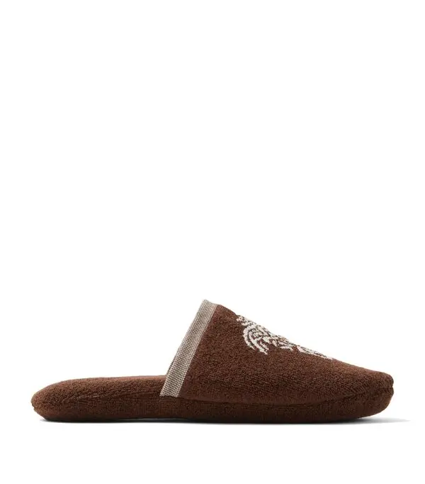 Versace Medusa Cotton Terry Slippers