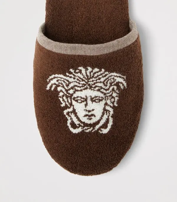 Versace Medusa Cotton Terry Slippers