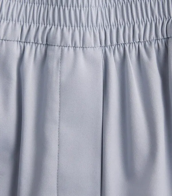 Eleventy Cropped Elasticated Waist Trousers - Blue