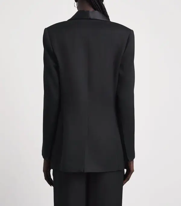 Eleventy Twill Tuxedo Jacket With Shawl Lapels - Black