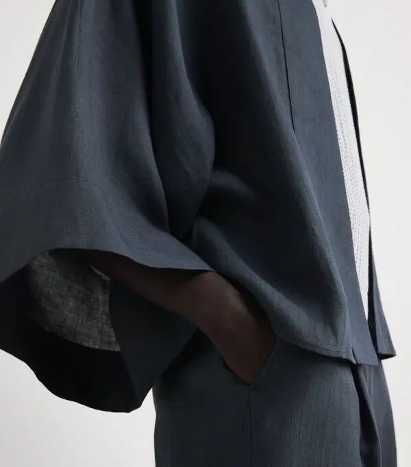 Eleventy Linen Kimono Top