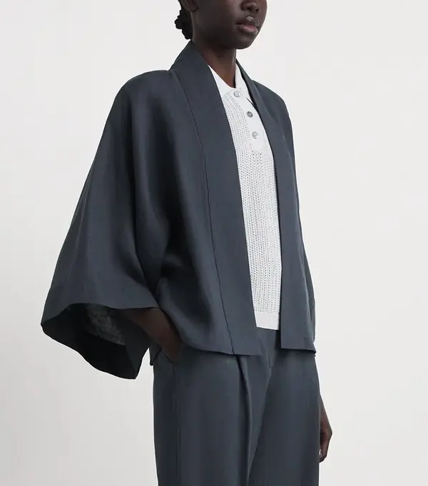 Eleventy Linen Kimono Top