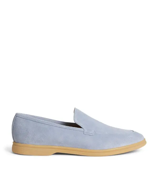 Eleventy Suede Loafers - Blue