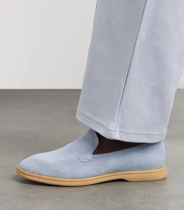 Eleventy Suede Loafers - Blue