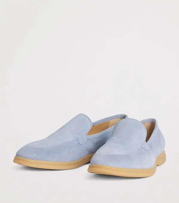 Eleventy Suede Loafers - Blue