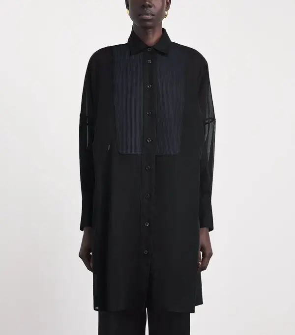 longline dress shirt POPLIN LONGLINE SHIRT  dash and dot