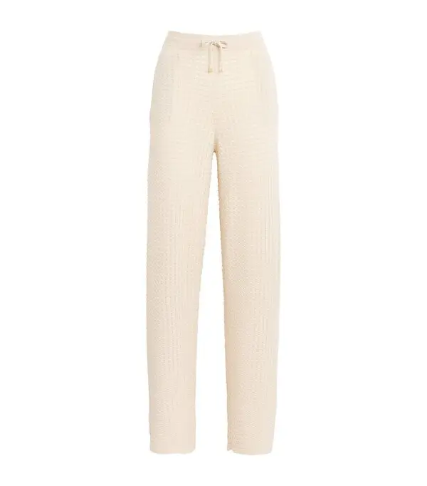 Eleventy Wool Knitted Trousers - Beige