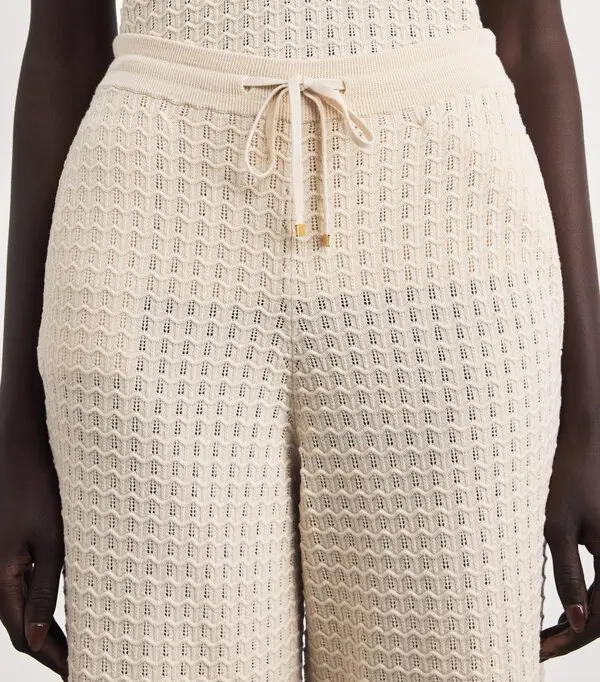 Eleventy Wool Knitted Trousers - Beige
