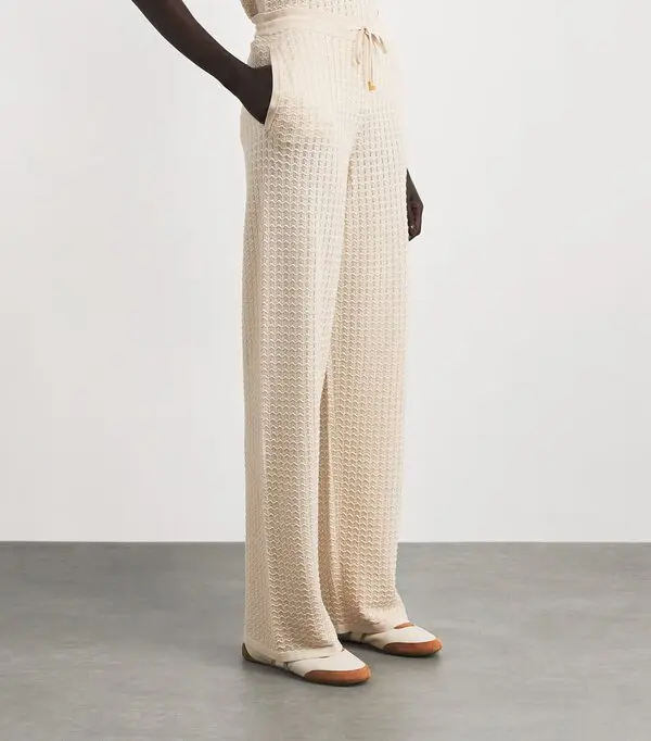 Eleventy Wool Knitted Trousers - Beige