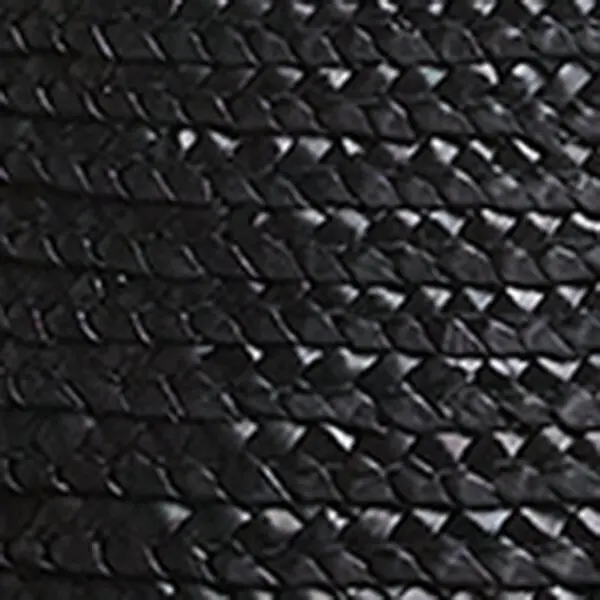 Eleventy Straw Woven Sun Hat - Black