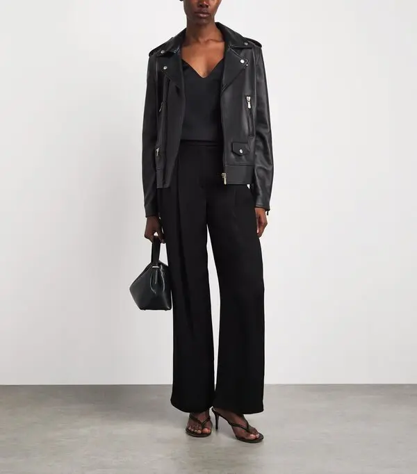 Eleventy Biker Leather Jacket