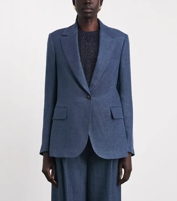 Eleventy Linen-wool-silk Blend Blazer