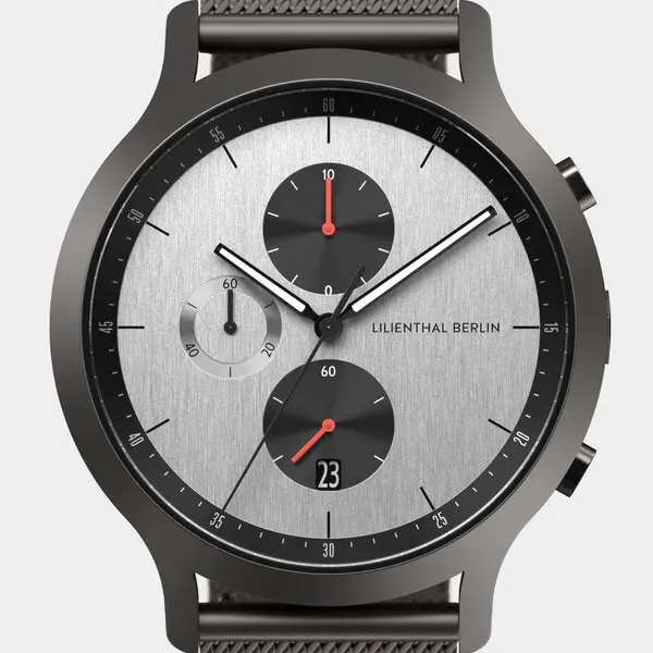 Lilienthal Berlin Chronograph Stainless Steel Mesh Watch