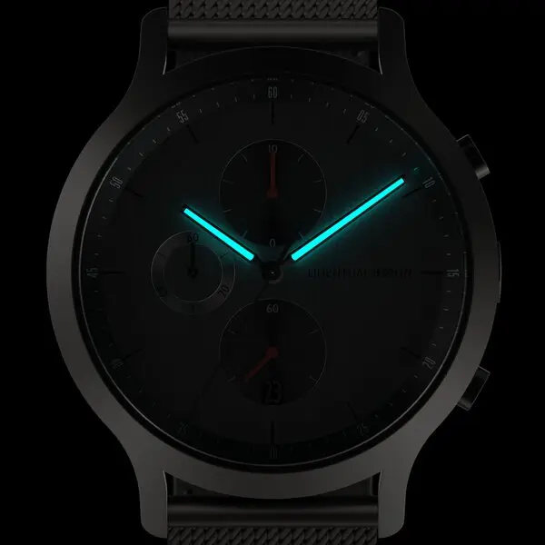 Lilienthal Berlin Chronograph Stainless Steel Mesh Watch