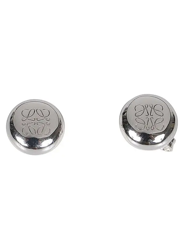 Loewe Anagram Pebble Earrings - Silver